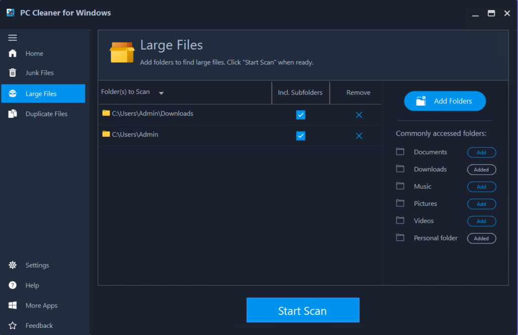 PC Cleaner for Windows - Product Help File - HUXSoft.com