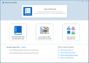 MOBI eBooks Reader - Help File - HUXSoft.com