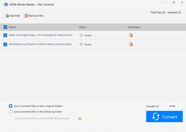 MOBI eBooks Reader - Help File - HUXSoft.com